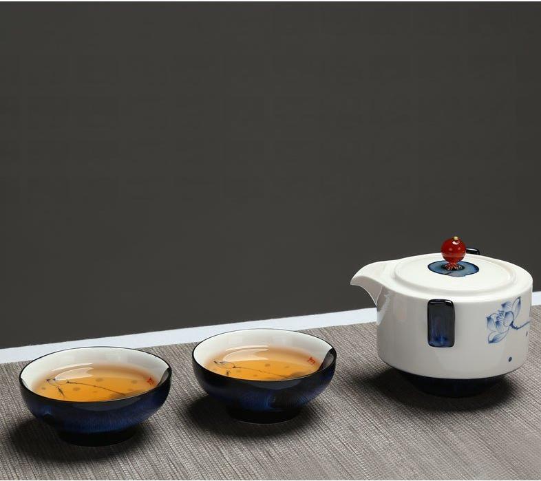 Celadon Blue Porcelain Tea Travel Sets | Gifts For Difficult Mothers